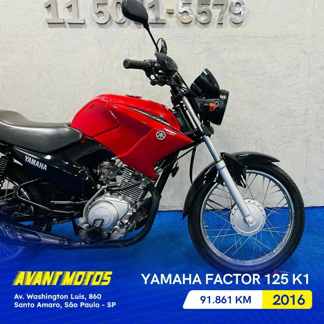 Moto Yamaha YBR 125 Factor K1 - 2016 - 750742 - São Paulo SP | Moto.com.br